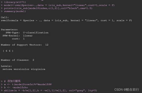 【r模型】r语言支持向量机模型（support Vector Machines） Csdn博客
