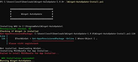 Doesn T Work Anymore Issue Romanitho Winget AutoUpdate GitHub
