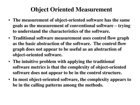 Ppt Estimating Software Size And Object Oriented Metrics Powerpoint Presentation Id1109701