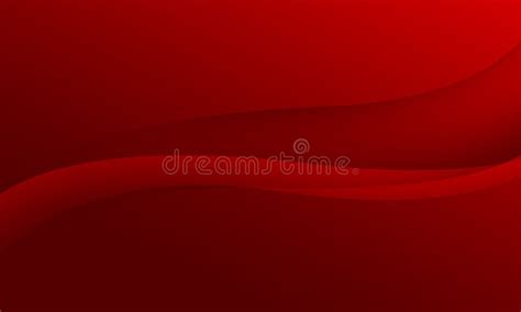 Red Curve Wave Lines Soft Gradient Abstract Background For Artwork Design Stock Illustration