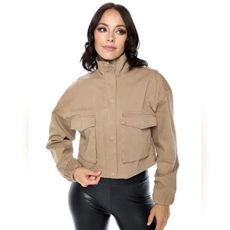 Ci Sono Jackets And Coats Nwt Ci Sono By Cavalini Twill Jacket 225