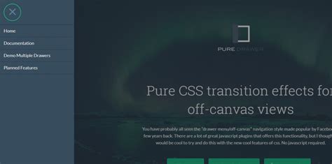 18 css off canvas menu navigation onaircode