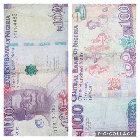 Nigeria Currency Denomination With Two Versions In Circulation Photo