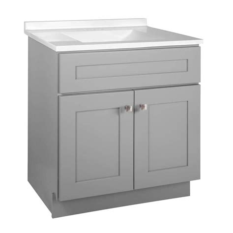 Design House Brookings Shaker 2 Door Bathroom Vanity W Cultured Marble