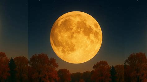 Full Moon October 2026 Harvest Supermoon Shines Over The Us