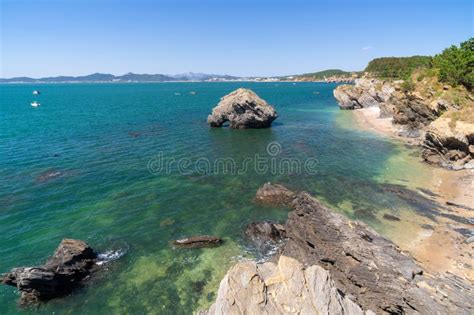 The Scenery Of Dalian Golden Stone National Geopark And Coastal Road In