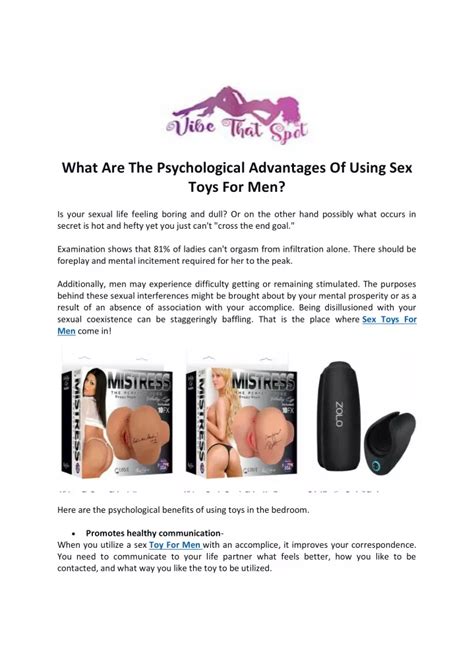 Ppt What Are The Psychological Advantages Of Using Sex Toys For Men