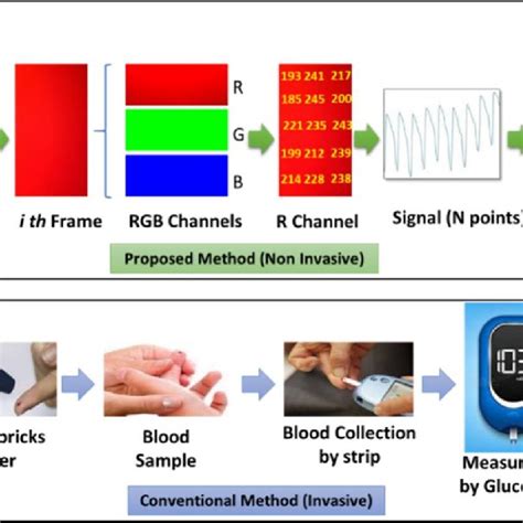 System Diagram Of Noninvasive Glucose Detection Using Smartphone Camera