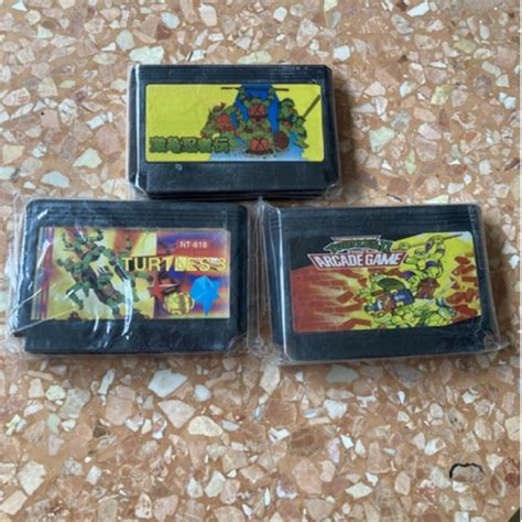 ตลับเกมแฟมิคอม เต่านินจา ภาค 1 2 3 Famicom Tmnt ขายรวมเซ็ต Shopee Thailand