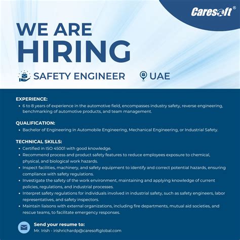 team hr caresoft on linkedin safetyengineer iso45001 safetyregulationcompliance