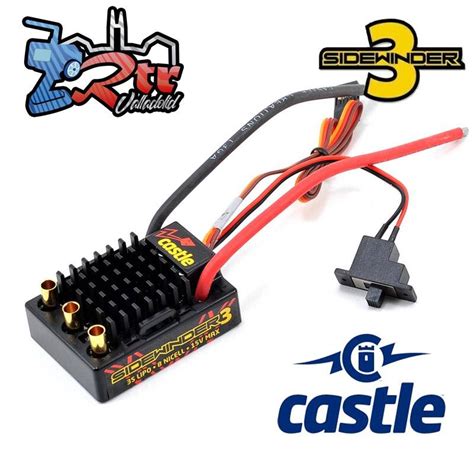 Castle Sidewinder Sv 3 12v 2 3s Waterproft Sensorless Esc
