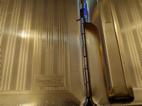 Comoys Of London Tan Leather And Brass Cigarette Case Etsy