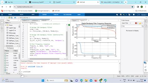 Bandpass Filters In Matlab Tpoint Tech