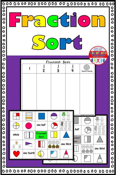Fraction Sort Cut And Paste Activity