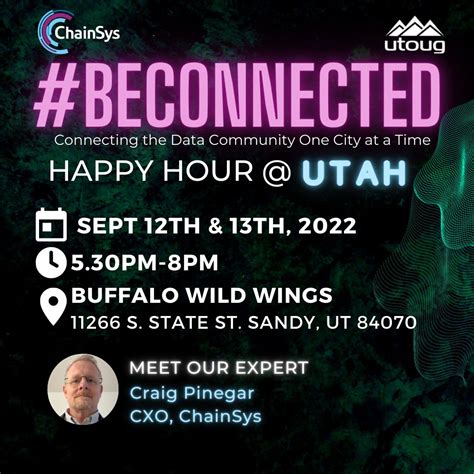 Chain Sys Corporation On Linkedin Utoug Beconnected Data Oracle Utah Trainingdays