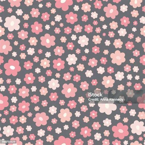 양식에 일치시키는 분홍색 꽃의 원활한 반복 패턴 예쁜 꽃 벡터는 디자인 배경을 토스 고풍스런에 대한 스톡 벡터 아트 및 기타