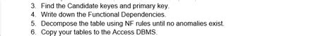 Solved Normalization Question Normalize The Below Chegg