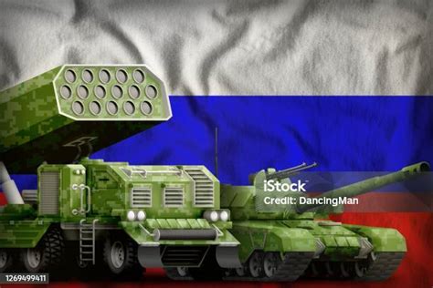 국기 배경에 러시아 무거운 군사 장갑 차 개념 3d 일러스트레이션 교통수단에 대한 스톡 사진 및 기타 이미지 교통수단 군사 기 Istock
