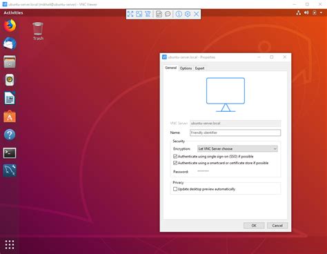 Configuring Ubuntu Server GUI Remote Access Part Basic Options