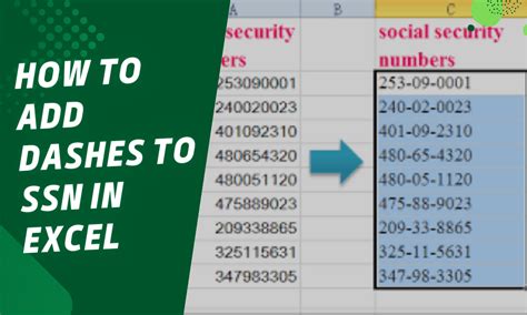 How To Add Dashes To Ssn In Excel Earn And Excel