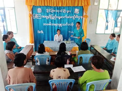 ဖြူးမြို့နယ် လူထုအခြေပြုဗဟိုဌာန၌ အခမ်းအနားမှူးသင်တန်းဖွင့်လှစ