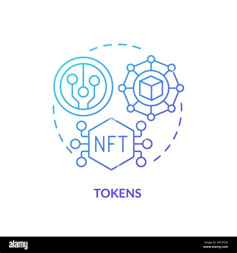 2d Tokens Line Icon Concept Stock Vector Image And Art Alamy