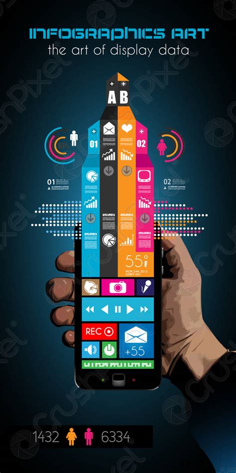Timeline To Display Your Data With Infographic Elements Stock Vector