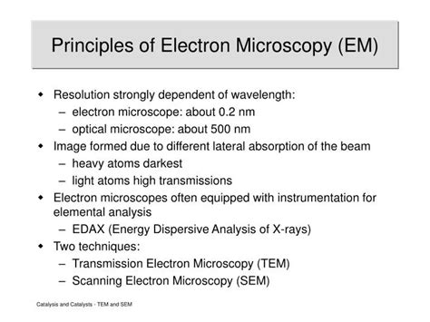 Scanning Electron Microscope Principle