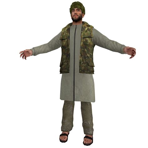 아랍 남자 U2 3d 모델 75 Obj Max Free3d
