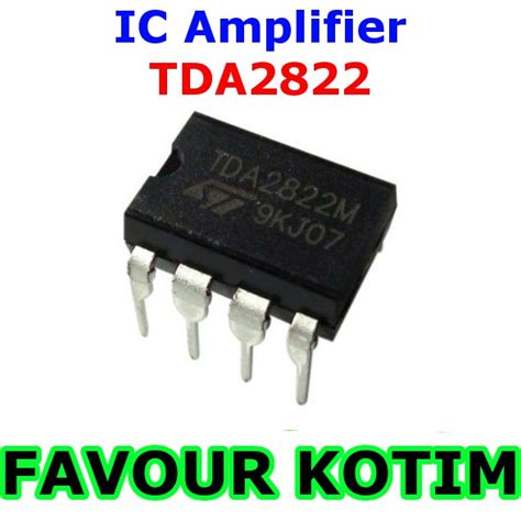 TDA2822 Dual Power Amplifier Pinout Datasheet Equivalents 45 OFF