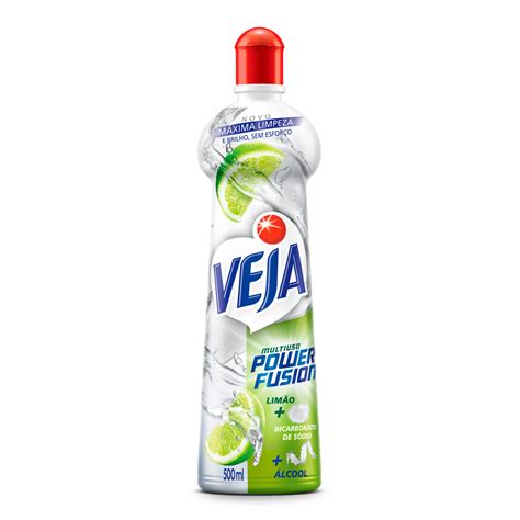 Limpador Multiuso Veja Power Fusion Limão 500ml Essenza Produtos De