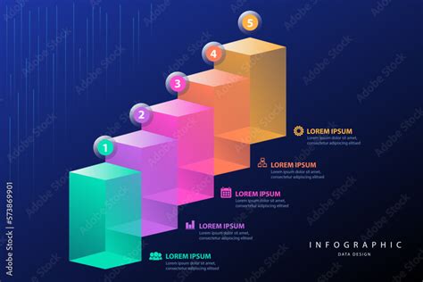 Infographic Elements Data Visualization Vector Design Template Parts Or Processes Workflow