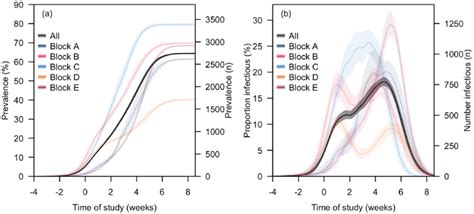 Estimated Proportion And Number Of A Cumulative Prevalence And B Download Scientific