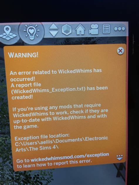 Wicked Whims Error Has Anyone Else Gotten This Message R Thesims4mods