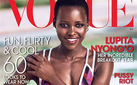 Actress Lupita Nyongo Beautifully Graces The Cover Of Vogue Magazines