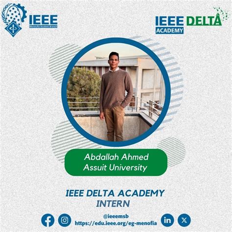 Abdallah Ahmed On Linkedin Ieeedeltaacademy Ieee Ai Artificialintelligence