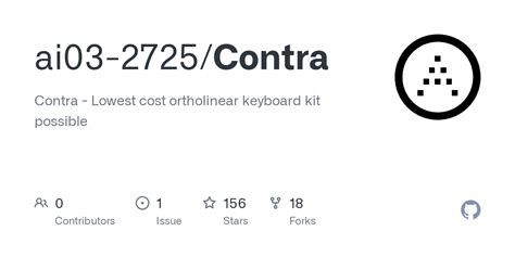 Github Ai03 2725contra Contra Lowest Cost Ortholinear Keyboard