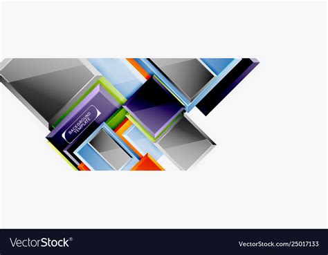 Square Geometric Composition Royalty Free Vector Image