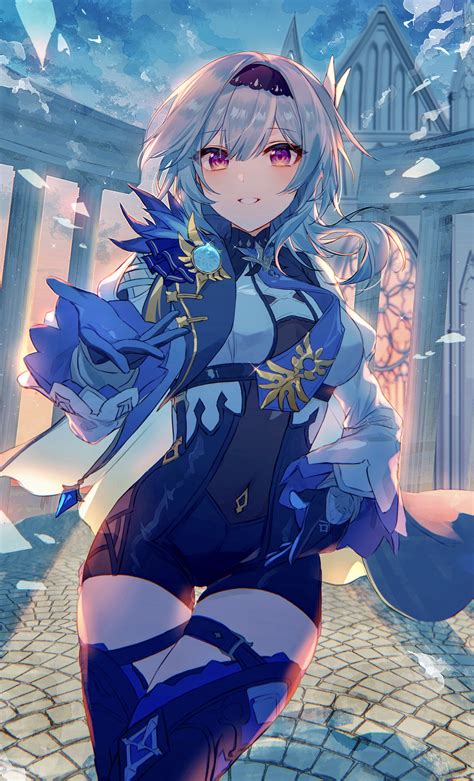 Eula Genshin Impact Drawn By Harutoto Danbooru