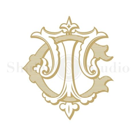 CT Monogram TC Monogram Wedding Logo Design By ShulerStudio