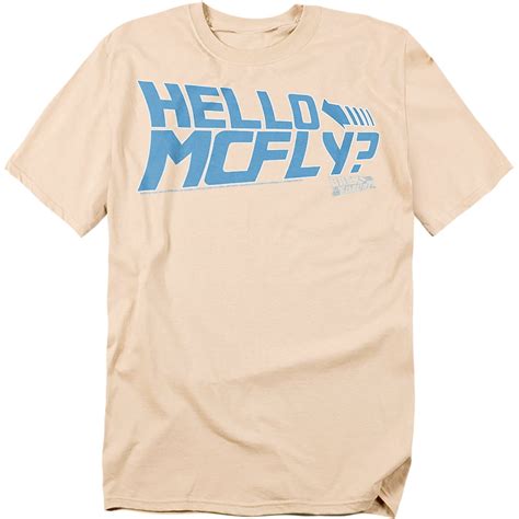 Back To The Future T Shirt Hello Mcfly Unisex Graphic Tee For Men