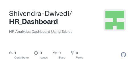 Github Shivendra Dwivedihrdashboard Hr Analytics Dashboard Using Tableu