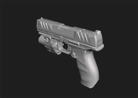 🩻 Walther Pdp 4 5 Streamlight Tlr 4 Real Size 3d Scan Gun Mold・ Stl File For 3d Printing・cults