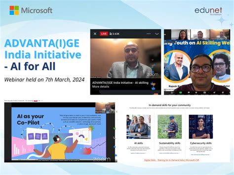 Aiskilling Microsoftai Techsaksham Aiwebinar Ai Microsoft Edunet Foundation
