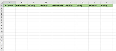 How To Make Employees Schedule In Excel Sheetaki