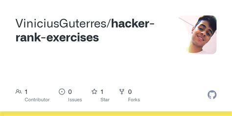GitHub ViniciusGuterres Hacker Rank Exercises