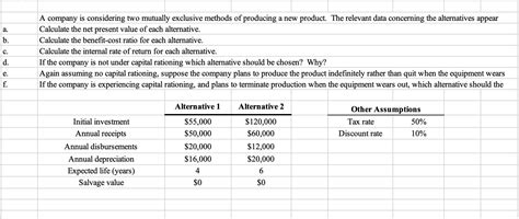 Solved Please use excel sheet and inclue equation formats. | Chegg.com