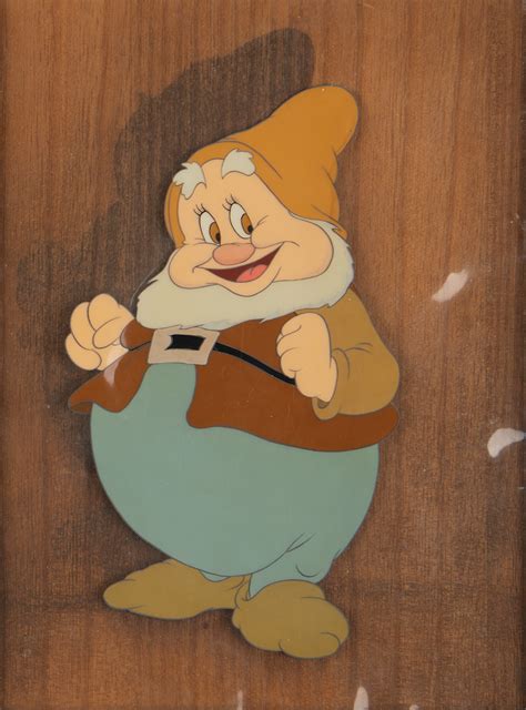 Happy Production Cel From Snow White And The Seven Dwarfs Rr Auction