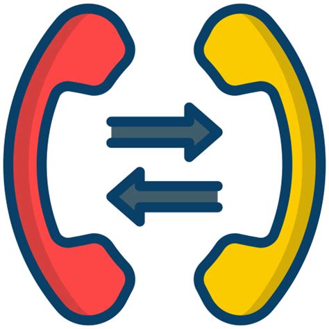 Call Forwarding Generic Outline Color Icon