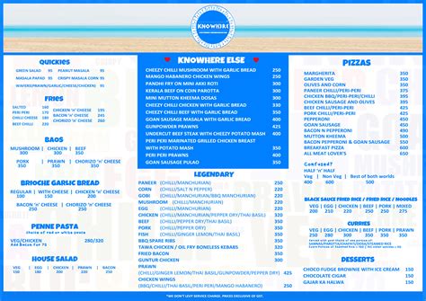 Knowhere Bar And Kitchen Your Friendly Neighbourhood Bar